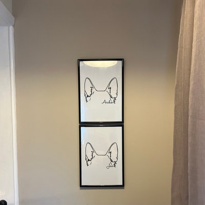 Dog Ears Print Poster Home Décor Gift Minimalist - Etsy UK