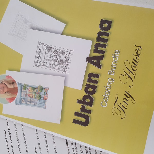 Tiny Shops Collection: Set of 3 Downloadable Coloring Sheets With 18 ...