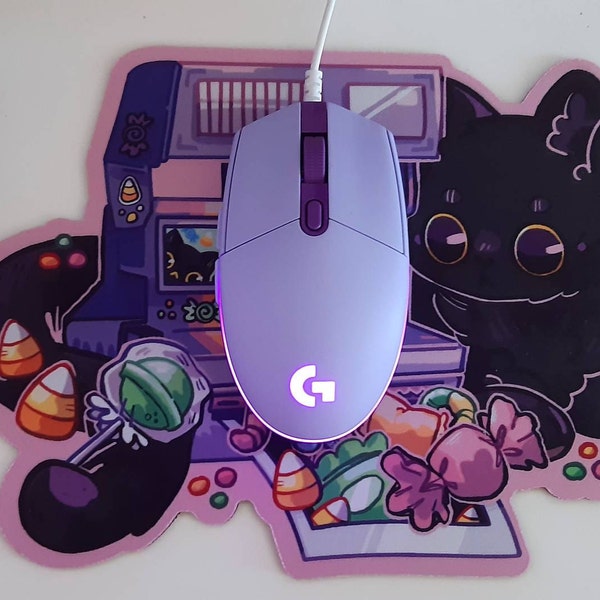 Cat Instant Camera Mouse Pad // 10in Neoprene Mat - Etsy