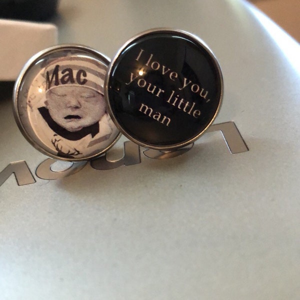 Custom Photo Cuff Links - Silver Wedding Cufflinks, Picture Cuff Links ...