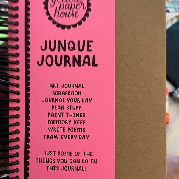 8" X 5" JUNQUE JOURNAL - for Art Journaling, Scrapbooking, Junk Planner ...