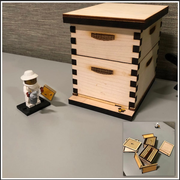 Mini DIY Bee Hive Model Kit, My Little Beekeeper Original Model Kit ...