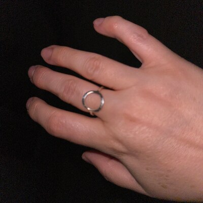 Sterling Silver Fidget Ring, Anxiety Ring, Spinner Ring, Fiddle Ring ...