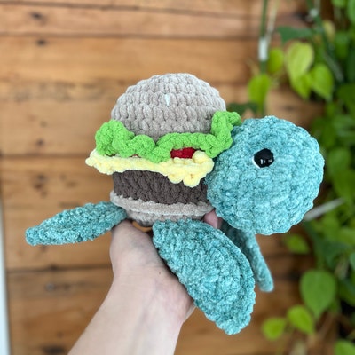 Burger Turtle Crochet Pattern PDF Download Beginner - Etsy