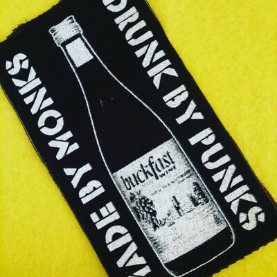 Punk Patch Buckfast Made by Monks, Drunk by Punks Patches for Jackets Battle Jacket Punk Vest ...