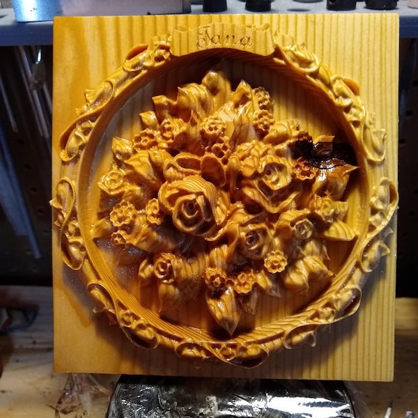 Roses, 3D STL Model, CNC Router Engraver, Artcam, Aspire, CNC Files ...