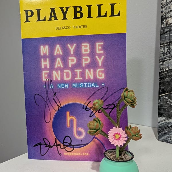 Maybe Happy Ending Hwaboon Broadway Musical Mini Desk Plant Ornament - Etsy