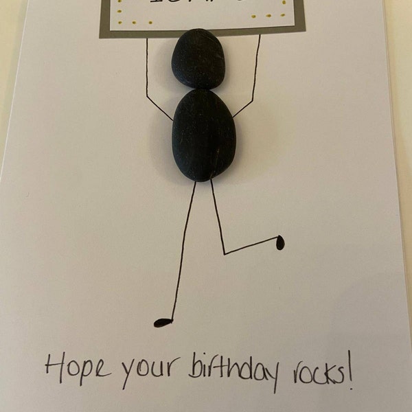 Dad You Rock Framed Pebble Picture, Dad Birthday Gift, Father’s Day ...