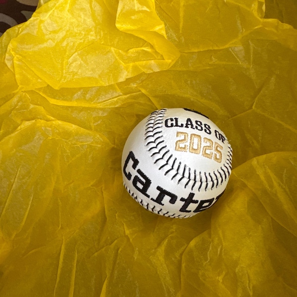 Senior Baseball Gift//custom Personalized Embroidered Baseball ...