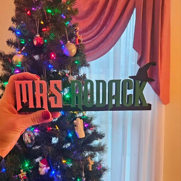 Wicked Style Custom Name Plate Sign Game Room Nursery Birthday Cake ...