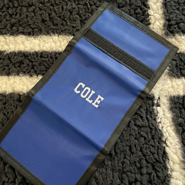 KIDS PERSONALIZED WALLETS - Embroidered Nylon Trifold Camo and Sports ...