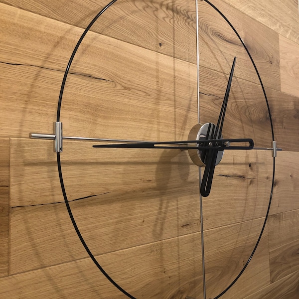Large Round Wall Clock – Eternal, Silent German Movement, Minimalist ...