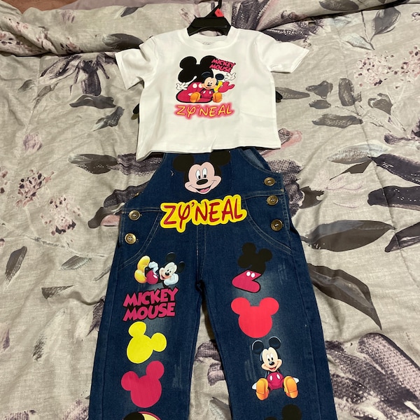 Minnie Mouse Denim Birthday Set, Minnie Converse Shoes, Birthday Outfit ...