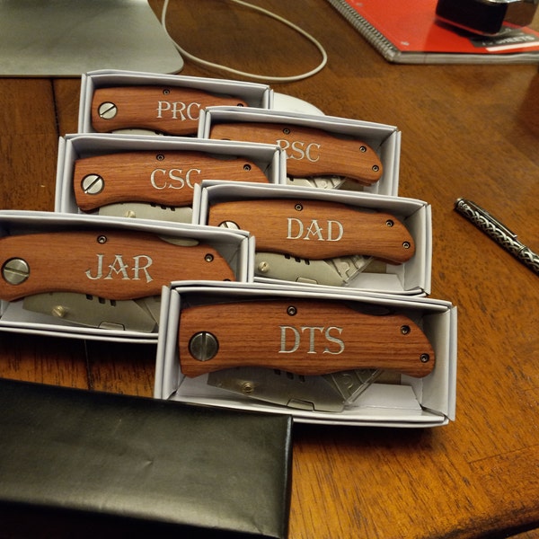 Personalized Utility Knife Including Monogram & Engraving Options With ...