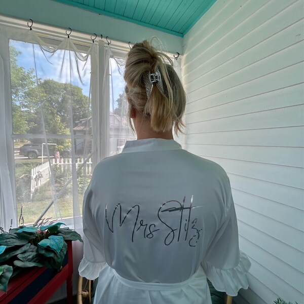 Bride Robe Personalized Bride Gift Bridal Shower Gift Unique Wedding ...