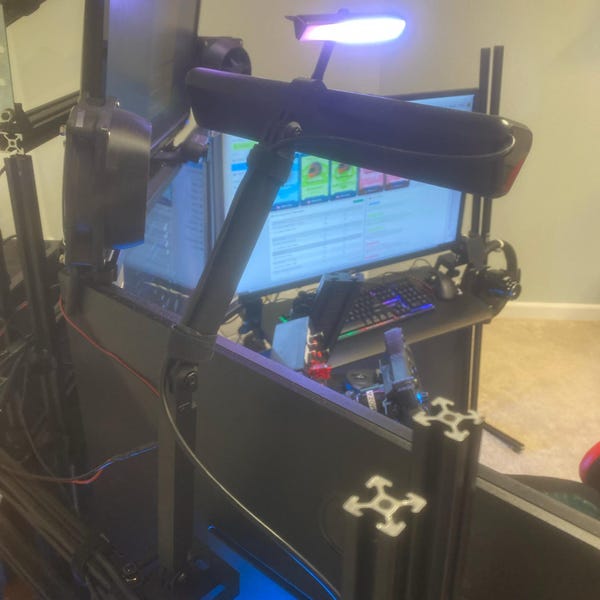 Govee LED Smart Light Bar Mount for 8020 Sim Rig - Adjustable, Multiple ...