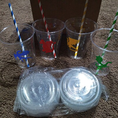 Dragon Party Cups Dragons Birthday Favors Decorations PERSONALIZED ...