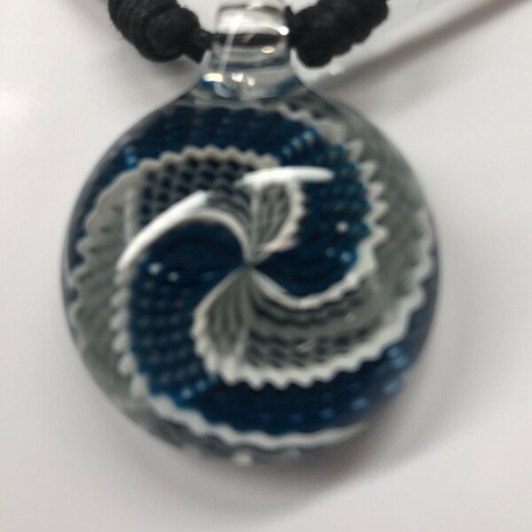 Reticello Glass Pendants Blown Glass Pendant Blown Glass Necklace - Etsy