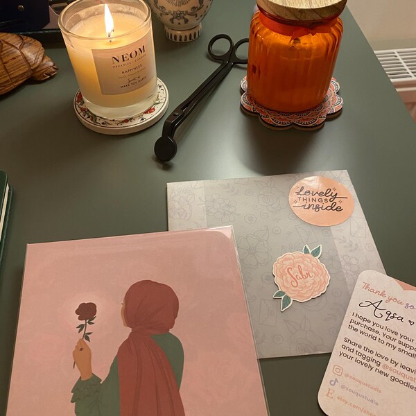 Flower Hijabis | Die Cut Sticker Series | Cute Hijabi Stickers ...