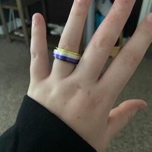 LGBTQ Fidget Rings Pride Flag Fidget Rings Pride Month LGBTQ Flag Ring ...