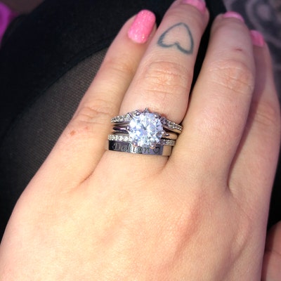 3 Ct Classic V Style 6 Prong Solitaire Engagement Ring, Minimalist ...