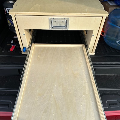 Vehicle Camping Table With Drawer, Kitchen Drawer System for Camping or ...