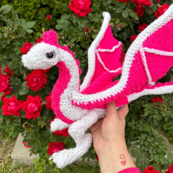 Small Wyvern Crochet Pattern by Crafty Intentions Downloadable DIGITAL ...