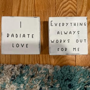 Positive Affirmation Tokens 30 Positivity Tokens Customizable Wooden ...