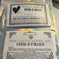 ROLL OF 250 Large Car Freshie Warning Labels, Custom Christmas Labels ...