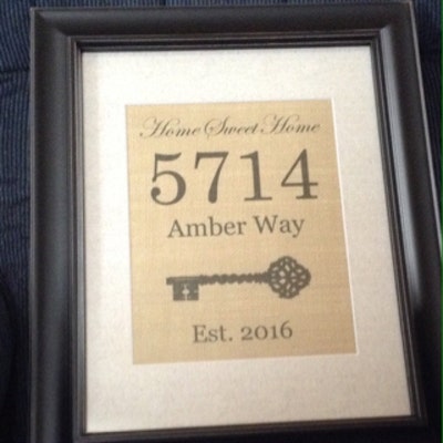 New Home Housewarming Gift Our First Home Sign House Warming Gift ...