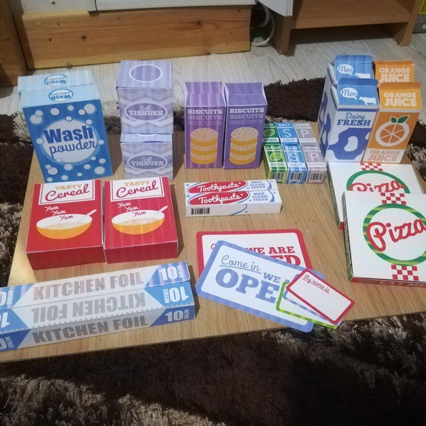 FOOD Packaging Printable, for Children's Pretend Play. Printable ...