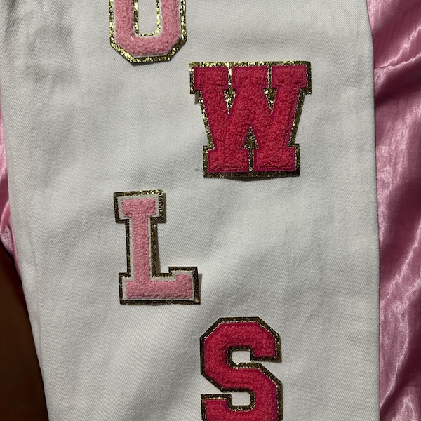 Chenille Number Patches for Clothing 3 Inch Number Patches Trimmed in ...