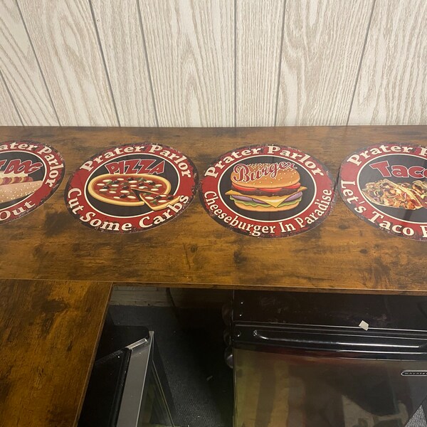 Farm Animals Meat Cut Metal Sign Design, Beef Pork Chicken, Gift Ideas ...