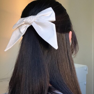 Cream Eyelet Lace Bow Fall Hair Bow Neutral Hair Bow Clip - Etsy