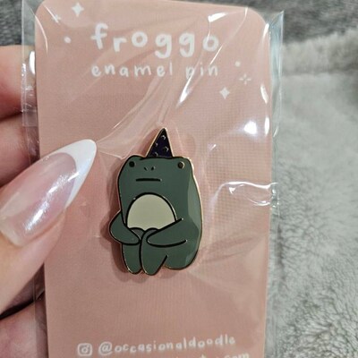FROG PIN Wizard Frog Hard Enamel Pin - Etsy