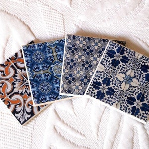 Set of 4 Tile Coasters Xmas Gift, Make Your Own Set - Etsy