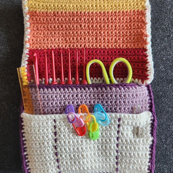 SUPER EASY Crochet Hook CASE Pattern, Pdf Hook Organizer Diy ...