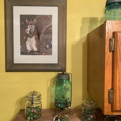 Watercolor Print, totally Marbles by Maggie Vandewalle, 8 X 10 Matted ...