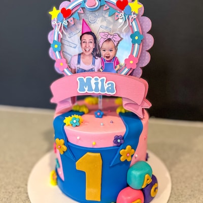 Ms. Rachel Birthday Cake Topper, Song for Littles Cake Topper Shaker ...