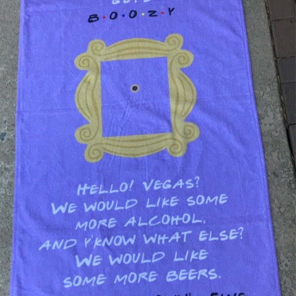 Custom Friends TV Show Personalized Beach Towel | Friends TV Show Gift ...