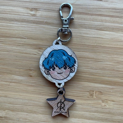 Kingdom Kpop Handmade Wooden Keychain for Kingmakers - Etsy