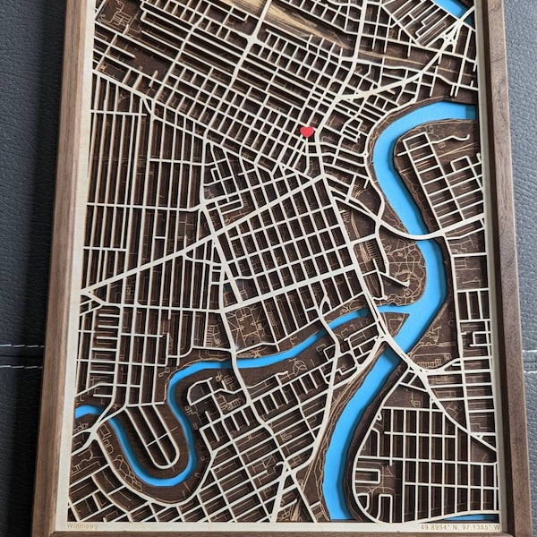 Personalized Wooden World Clock With Epoxy Water, Custom Epoxy Resin ...