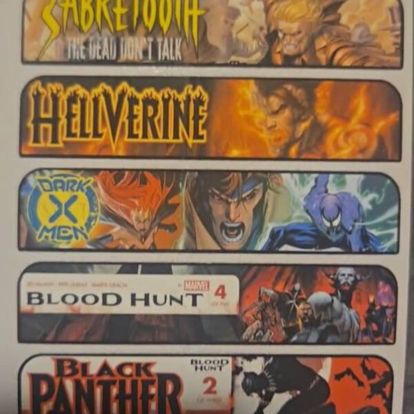 Custom Comic Books Divider Labels, Comic Labels, Comic Stickers ...