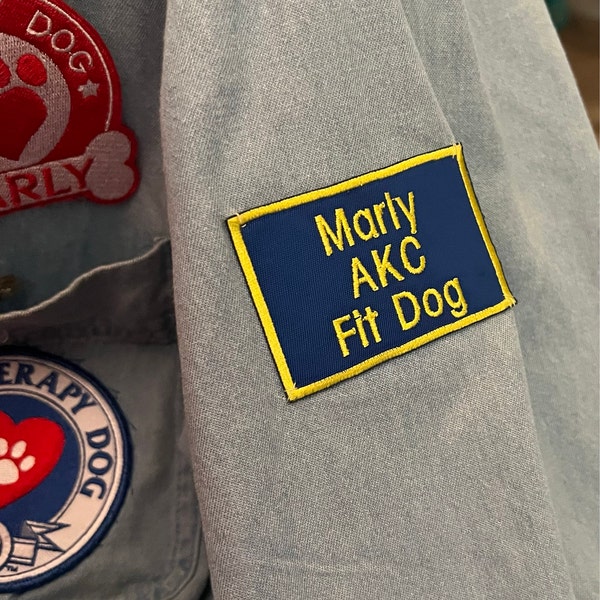 Custom 3 Lines of Text Personalized Patch With Hook and Loop Fastener ...