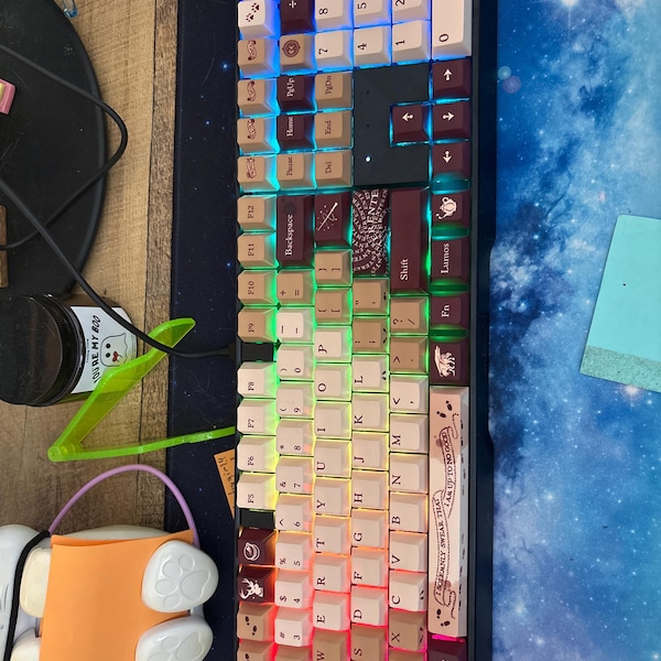 Mischief Managed Keycap Set: PBT Cherry Profile, Mechanical Keyboard - Etsy