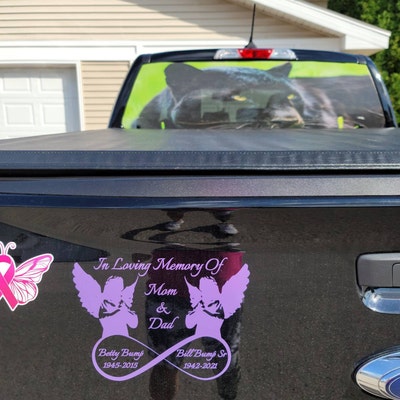 In Loving Memory Decal, Mom and Dad Memorial Decal, Car Decal, Truck ...