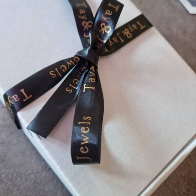 Personalised 15mm Ribbon Personalised Satin Ribbon Gift Wrapping Custom ...