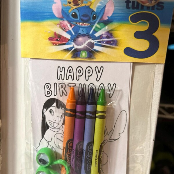 Lilo and Stitch Finger Puppet Crayon Coloring Sheets, Lilo and Stitch ...