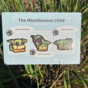 The Mischievous Child: Helmet Edition Enamel Pin - Etsy