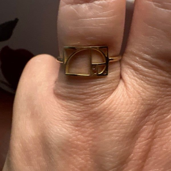 Gold Fibonacci Ratio Ring, Handmade Math Jewelry - Etsy